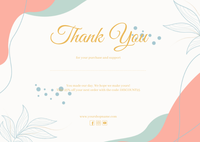 Thank You Card Template | PosterMyWall