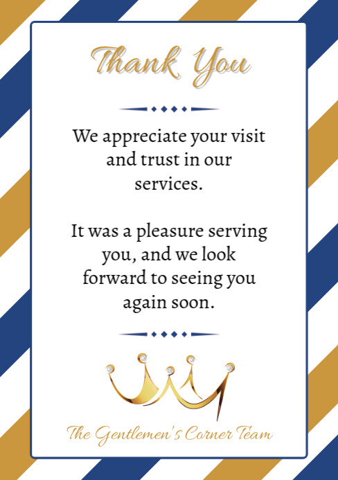 Thank You Customer Card Template | PosterMyWall