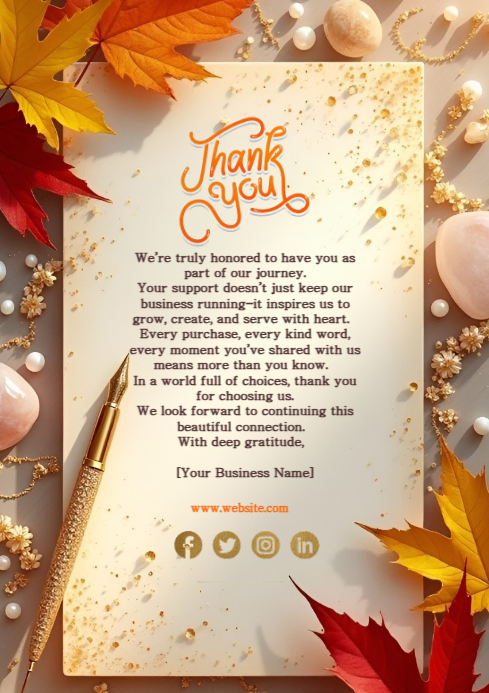 thank you Template | PosterMyWall