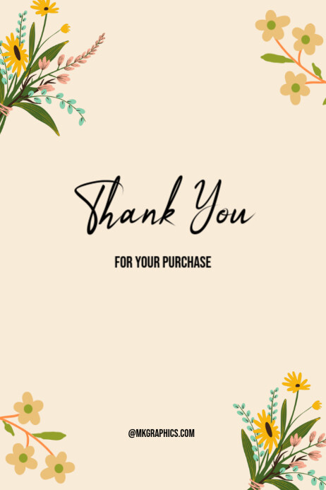 Thank you Template | PosterMyWall
