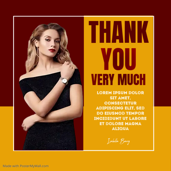Copy of Thank You | PosterMyWall