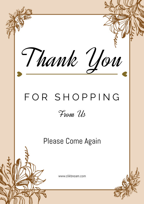 thank you Template | PosterMyWall