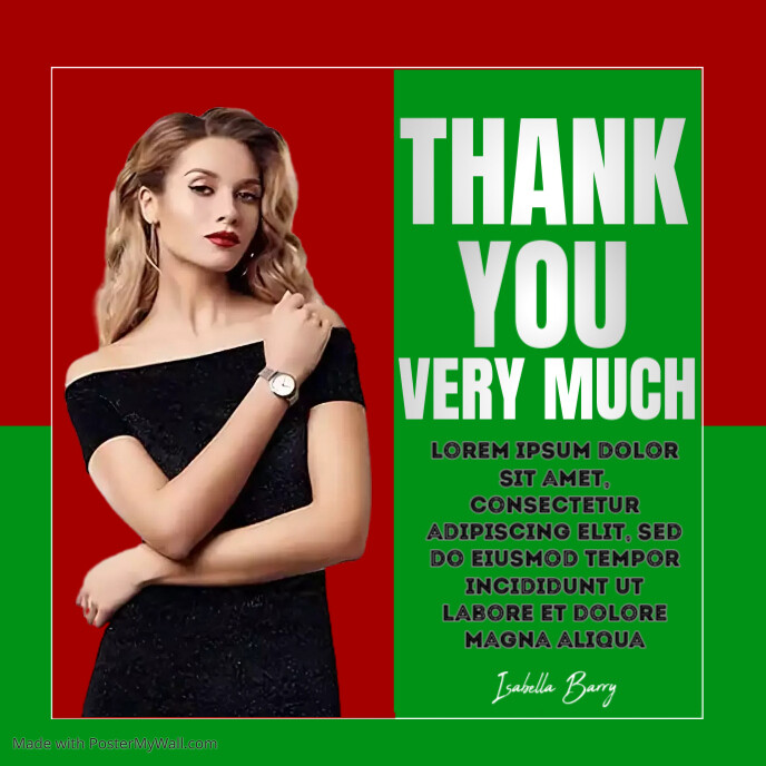 Thank You Template | PosterMyWall