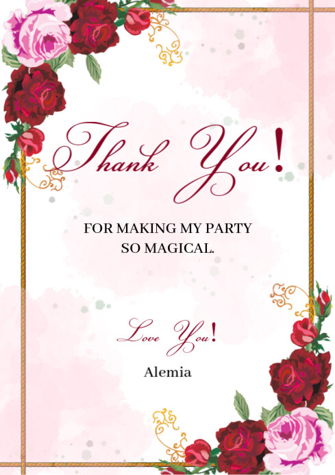 Plantilla de Thank you | PosterMyWall