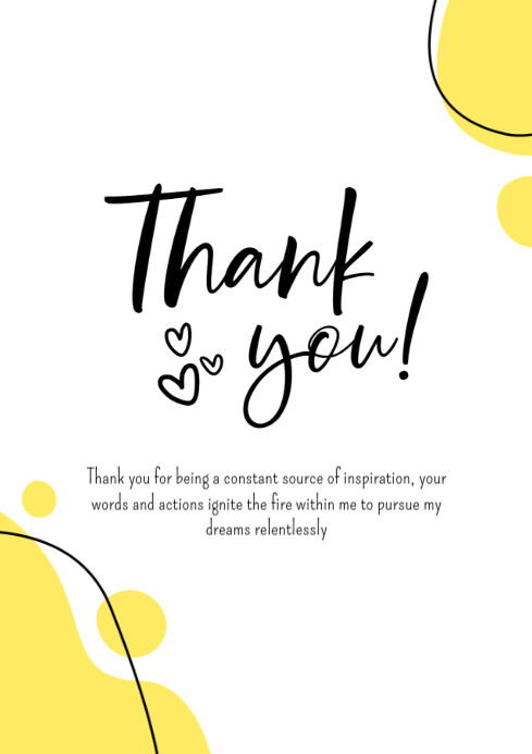 Thank you Template | PosterMyWall
