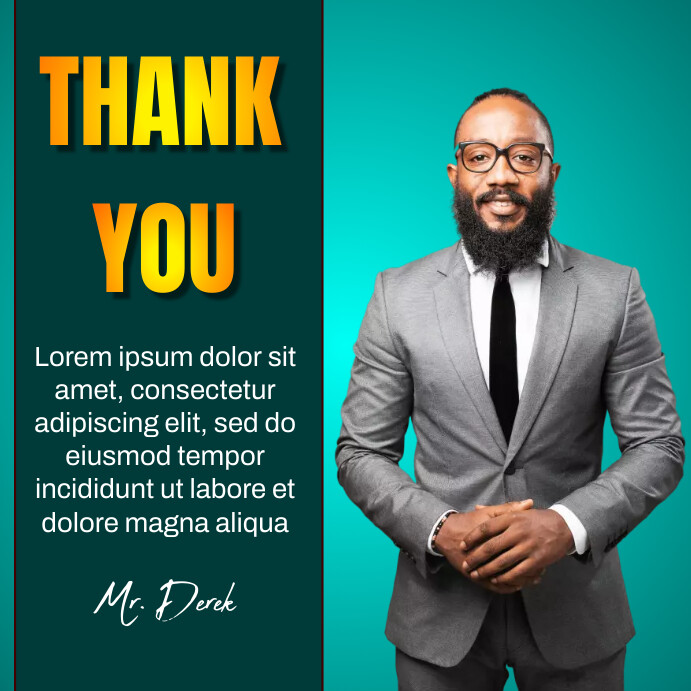 Thank You Template | PosterMyWall