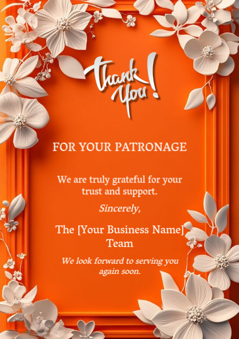 thank you Template | PosterMyWall