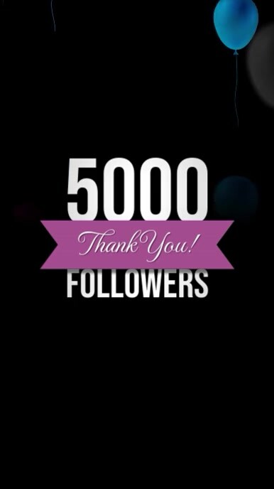 Thank You Followers Appreciation Insta Story Template | PosterMyWall