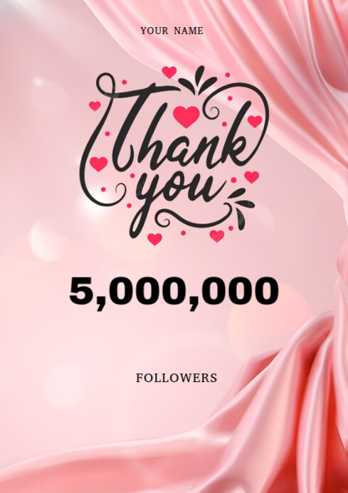 Copy of THANK YOU FOLLOWERS | PosterMyWall
