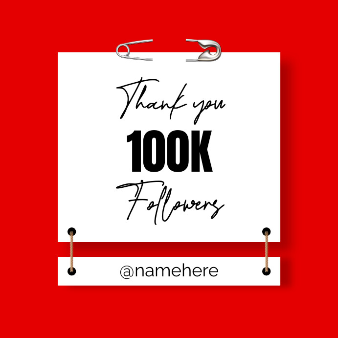 Thank you followers Template | PosterMyWall
