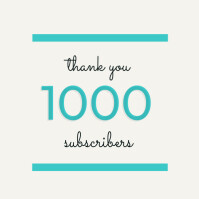 7K+ Free Templates for '1000 subscribers thank you' | PosterMyWall