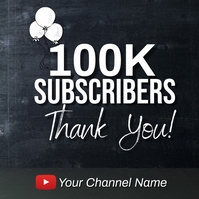 100k subscribers Template | PosterMyWall