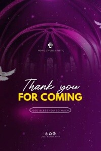 Thank you for coming template | PosterMyWall