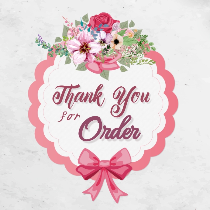 Thank You for Order Template | PosterMyWall