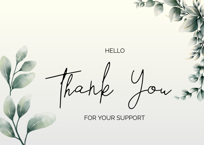 Thank You For Support Flyer Template | PosterMyWall