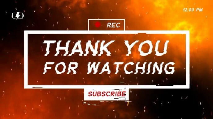 Thank You For Watching Video Digital Template | PosterMyWall