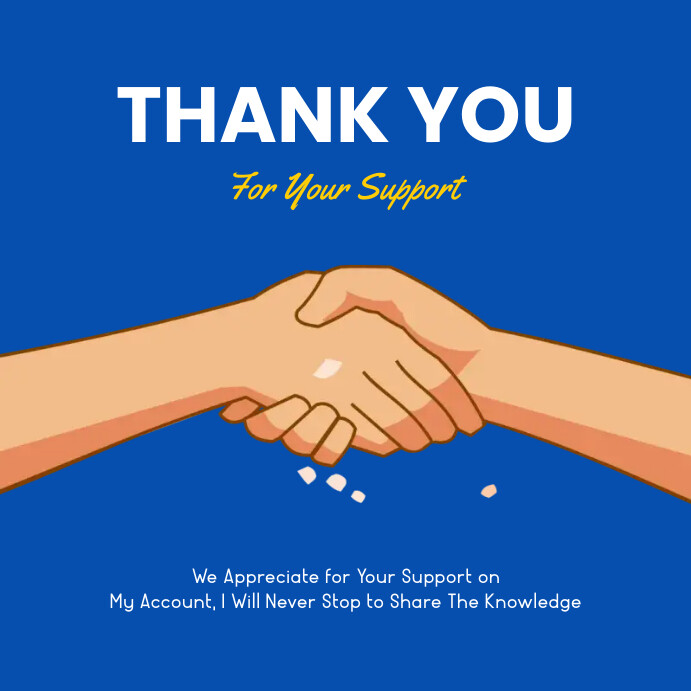 Plantilla de Thank you for your help | PosterMyWall