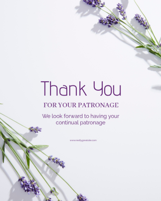 Thank You For Your Patronage Instagram Portrait Template | PosterMyWall