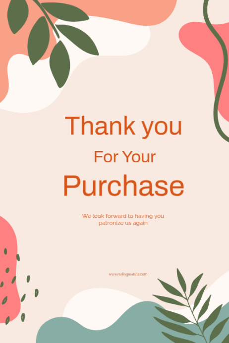 Thank You For Your Patronage Poster Template | PosterMyWall