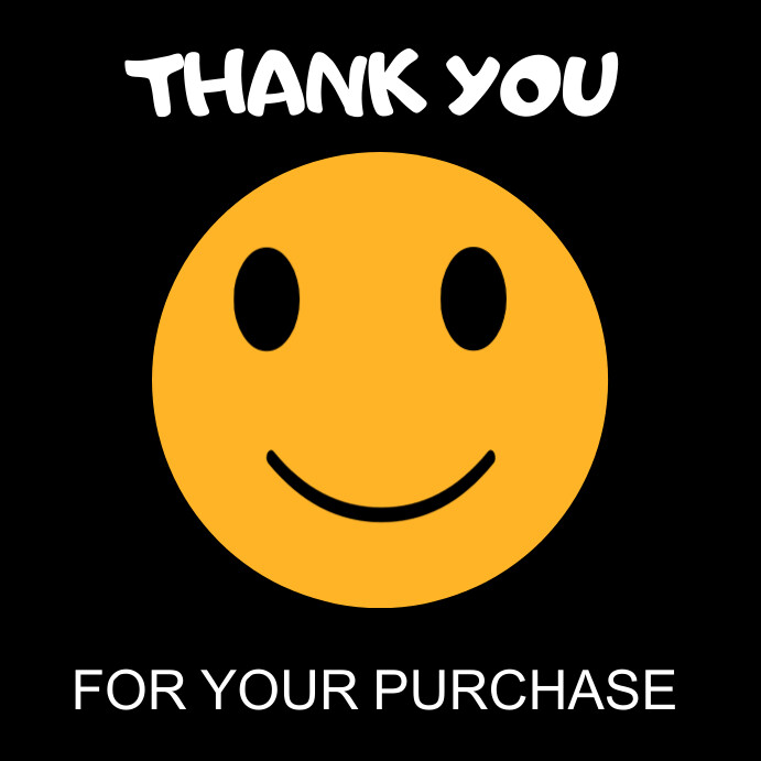 Copy of Thank You For Your Purchase | PosterMyWall
