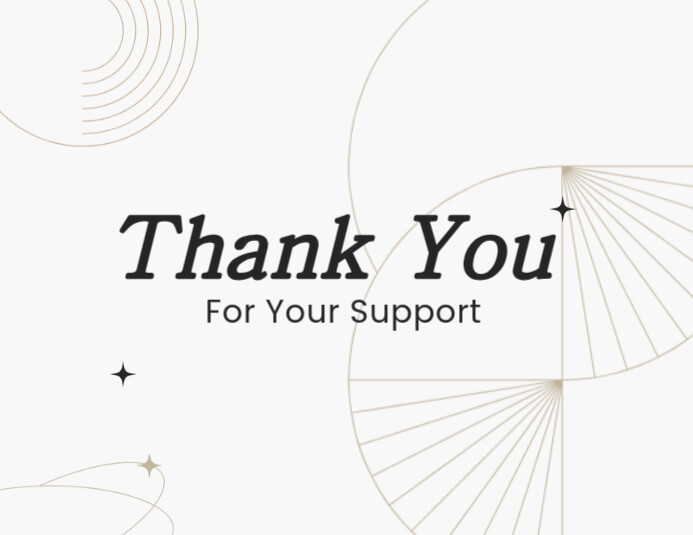 Thank You For Your Support Card Template | PosterMyWall