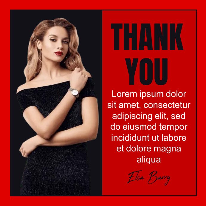 Thank You Instagram post Template | PosterMyWall