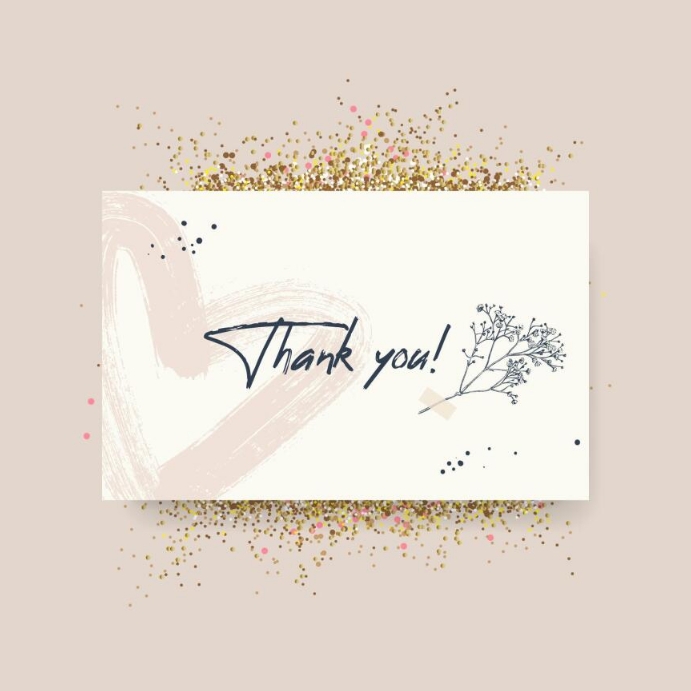 Thank you label Template | PosterMyWall
