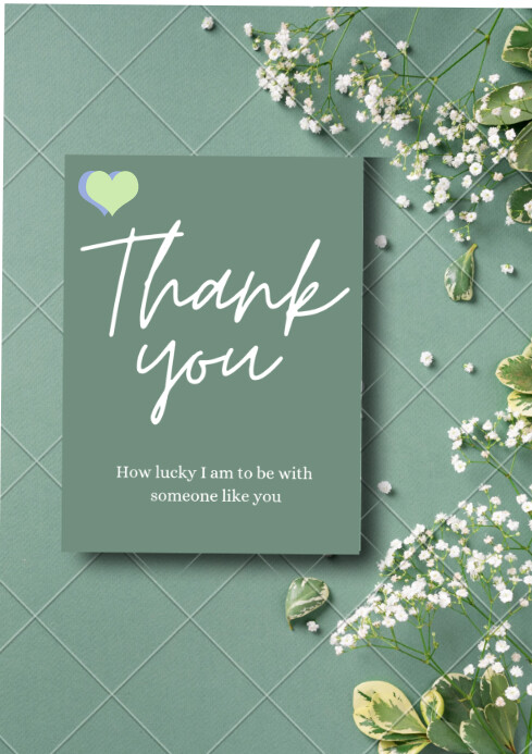 Thank you message template. | PosterMyWall