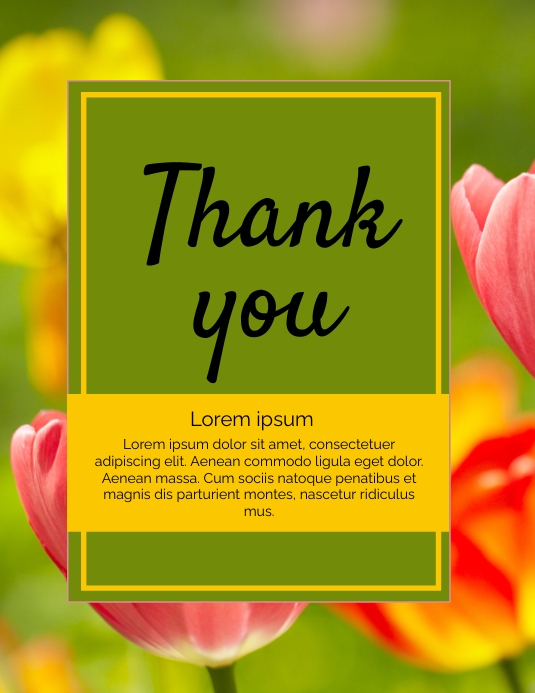 thank you note Template | PosterMyWall