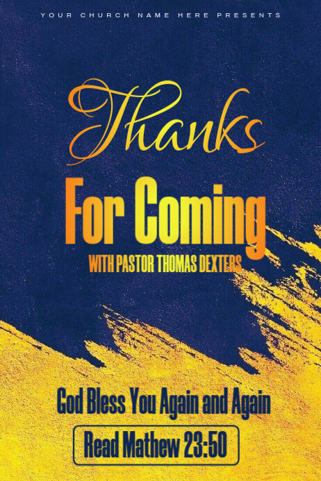 Thank you note Template | PosterMyWall