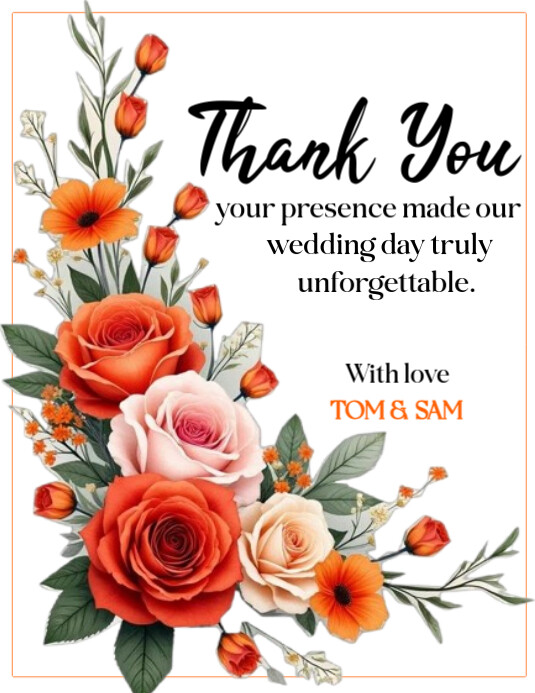 Copy of Thank You Note Flyer (us Letter) | PosterMyWall