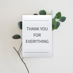 Thank you note Template | PosterMyWall