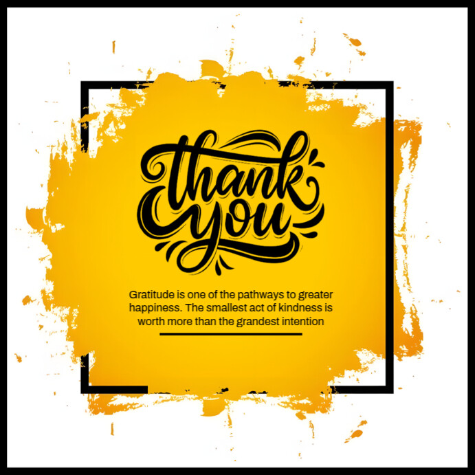 Copy of Thank You Post | PosterMyWall