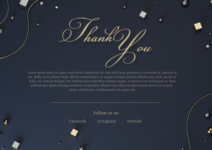 Thank you Postcard. Template | PosterMyWall