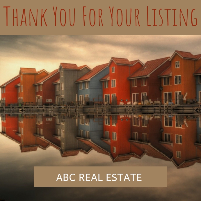 Thank You Real Estate Template | PosterMyWall