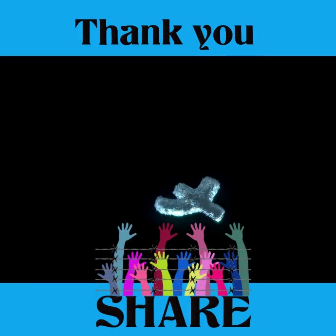 Thank you Share video Template | PosterMyWall