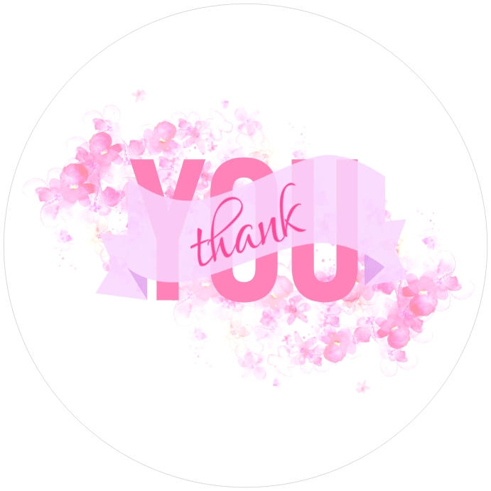Thank You Sticker Template | PosterMyWall