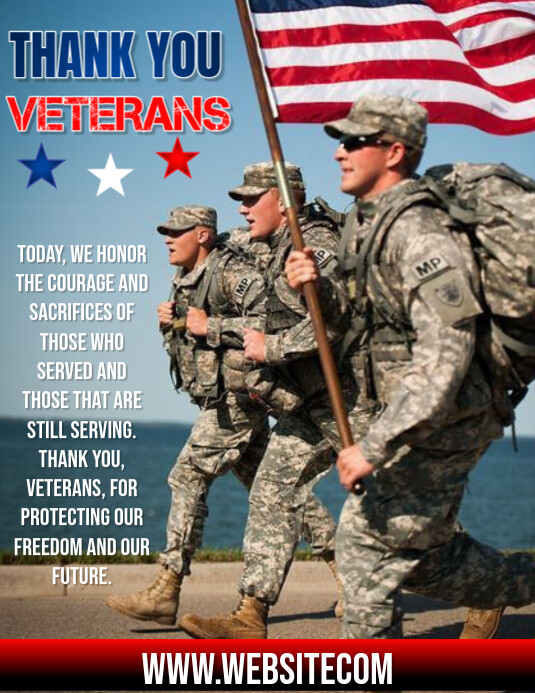 Thank you veterans Template | PosterMyWall