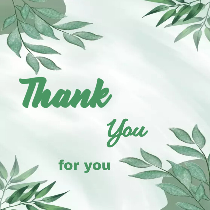Thank You.instagram poster Template | PosterMyWall
