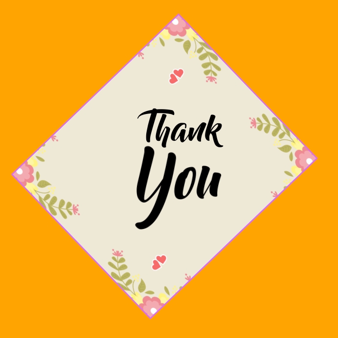 Thank you.instagram poster Template | PosterMyWall