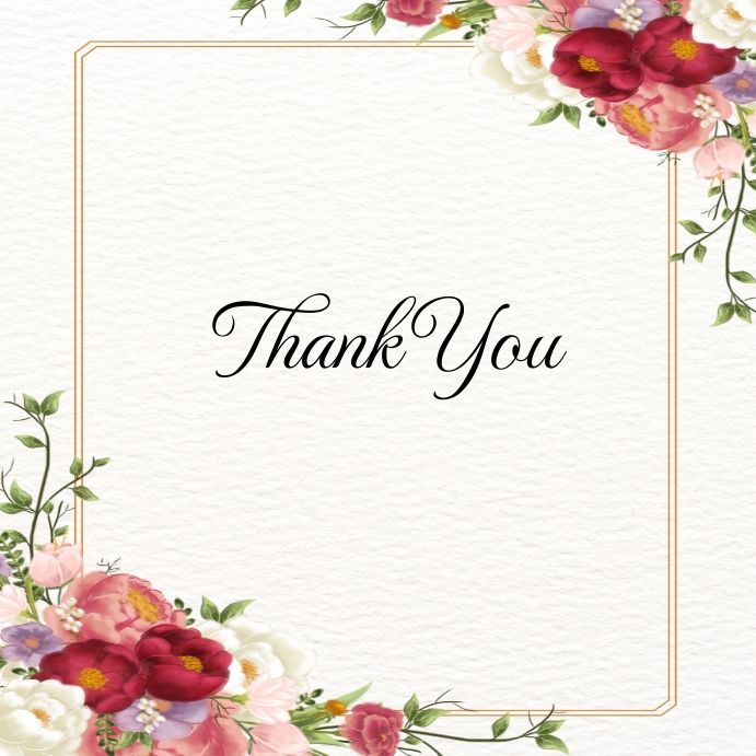 Thank You.instagram poster Template | PosterMyWall