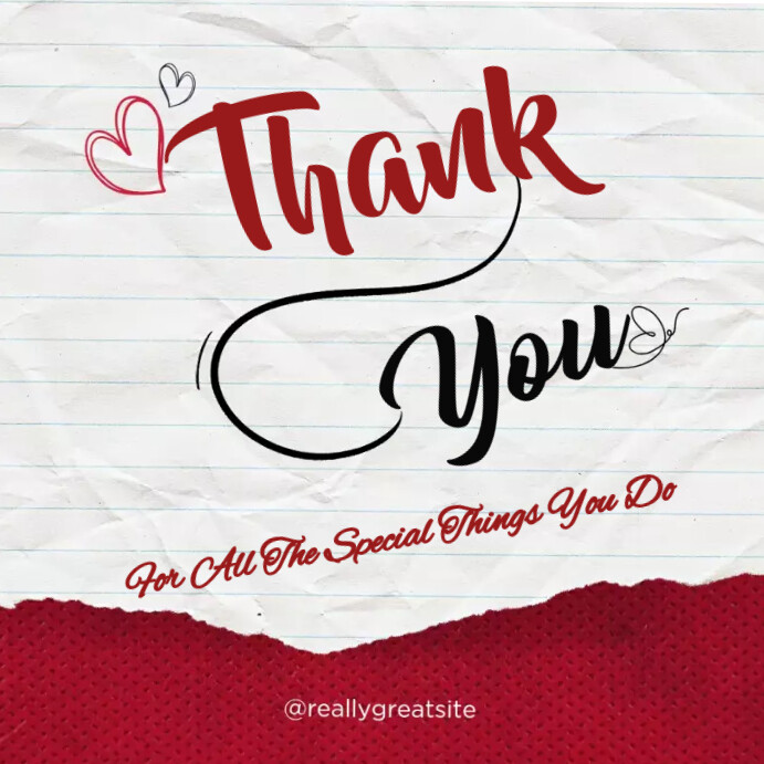 Thank You.instagram poster Template | PosterMyWall