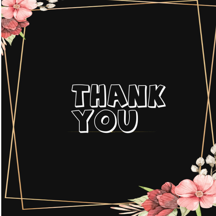 Thank You.instagram poster Template | PosterMyWall