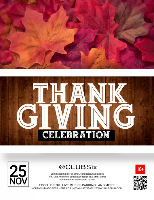Thankgiving Template | PosterMyWall