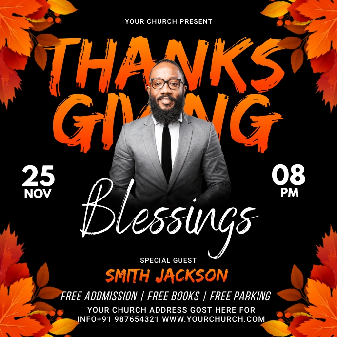 Thankgiving Template | PosterMyWall