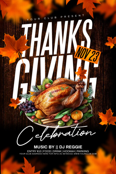 Thankgiving Template | PosterMyWall