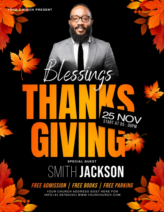 Thankgiving Template | PosterMyWall