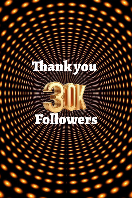 thanks 30k followers Template | PosterMyWall