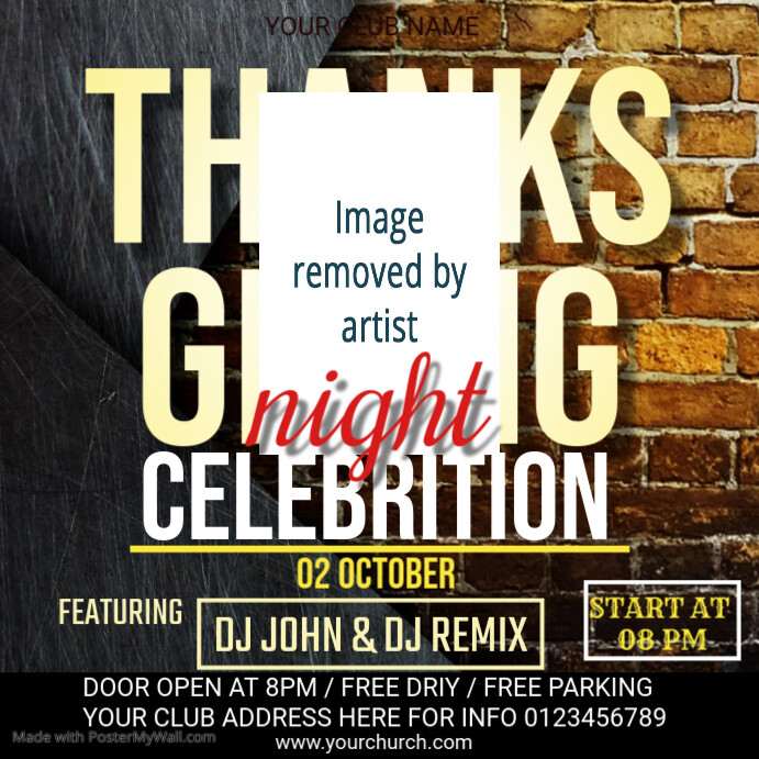 Thanks Celebration Night Template | PosterMyWall