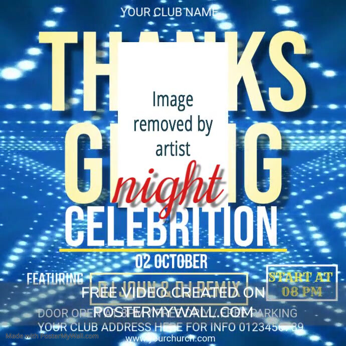 Thanks Celebration Night Template | PosterMyWall